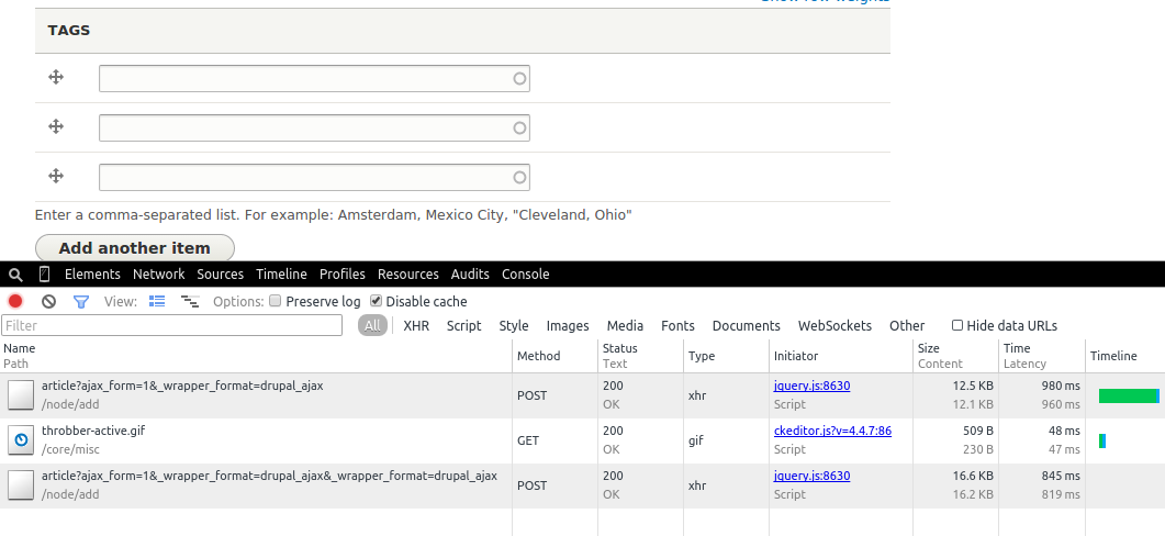 Query string is appended multiple time after each AJAX request [#2508796] | Drupal.org